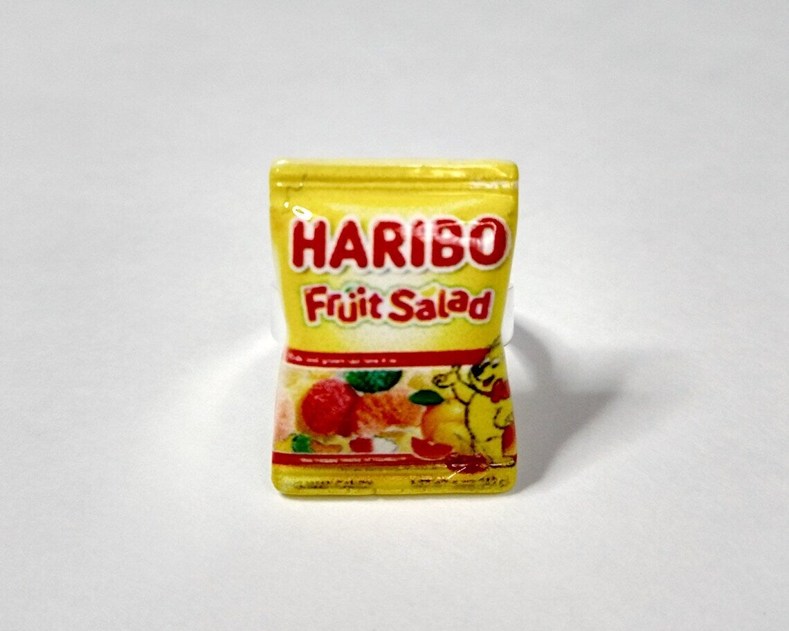 Kawaii Gummy Candy Adjustable Ring - Fruit Salad | Candy Graffiti